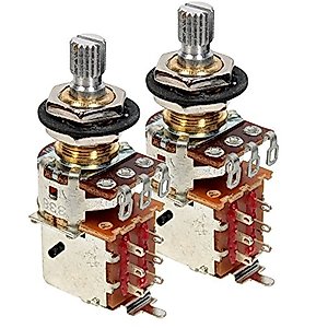 Genuine Bourns 500K (Pack of 2) Split Shaft Push-Pull Pot for Electric Guitar