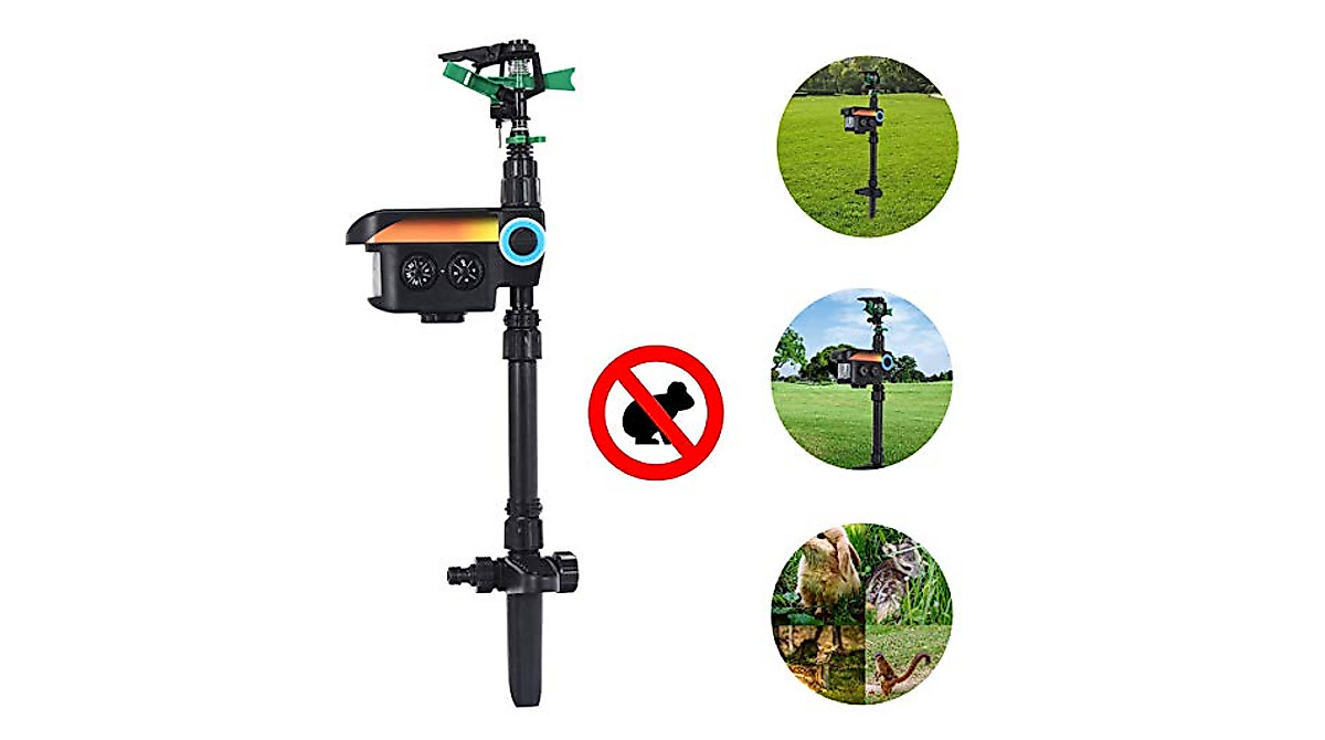 COSTWAY Scarecrow: Motion-Activated Animal & Pest Repellent