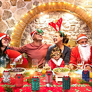 Maxcheck 24 Pcs Christmas Sweater Style Can Cooler Sleeves Xmas Holiday Can Insulated Covers Neoprene Funny Coolers for Xmas Holiday Party Decorations Supplies Canned Beverages Bottle Drink, 12 Styles