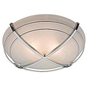 Good Housekeeping 81030z Kingsley Decorative Bathroom Ventilation Exhaust Fan with Lighting, Medium, Chrome
