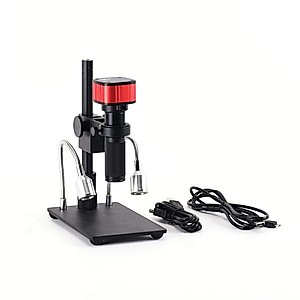 HAYEAR 12mp USB Camera High Speed Industrial Video Microscope Set for PC Using 1080p 30fps Free Driver Full Resolution 3840 x 2880 Compatible with Windows Linux Mac
