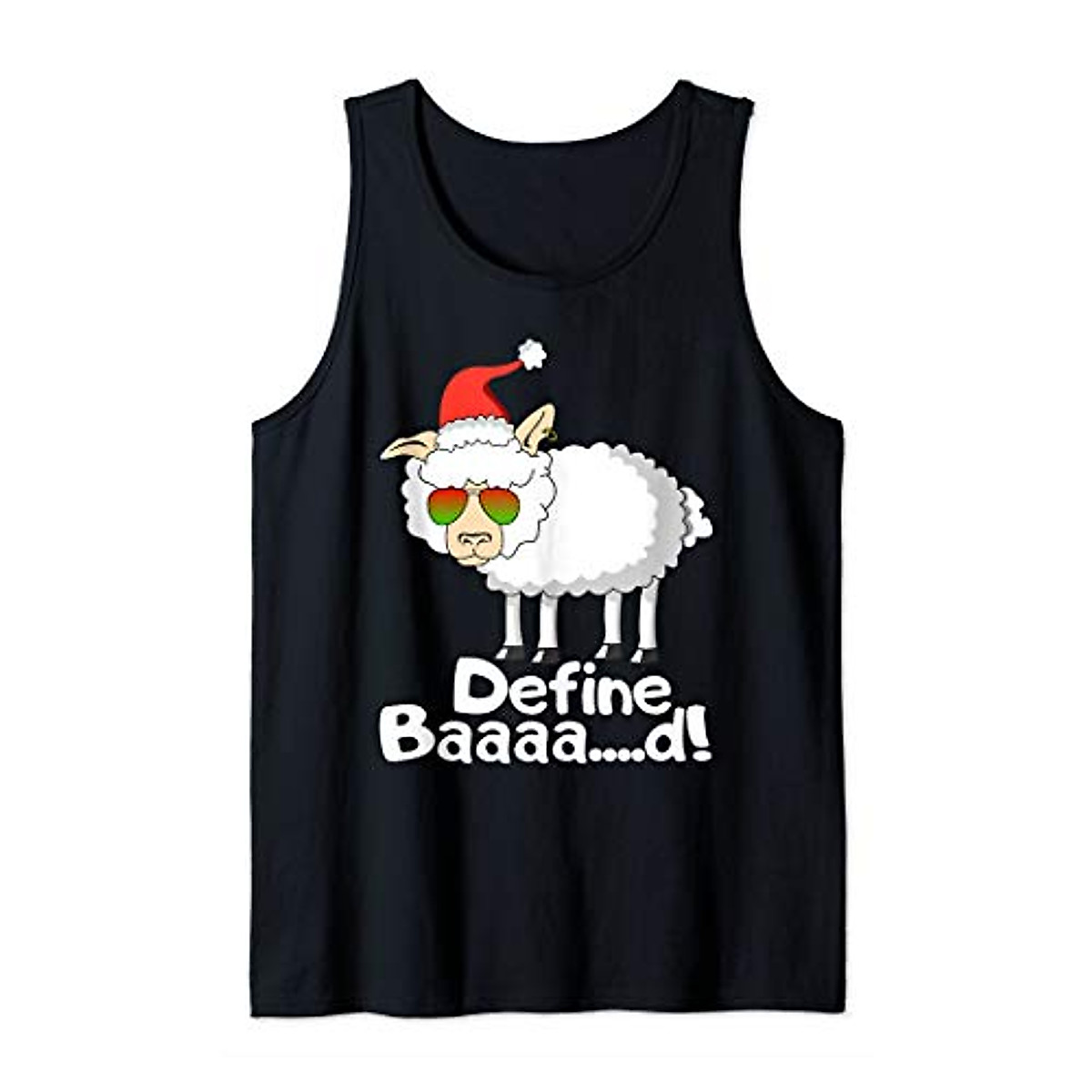 Define Bad Sheep Lover Farmer Christmas Stocking Stuffer Tank Top