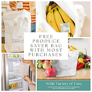 Ethylene Gas Absorber Packets (30 Count) to Extend Fruit Freshness - Produce Saver - Produce Preserver - Extend Freshness of Fruit and Vegetables - Avocado Keeper - Lettuce Keeper for Fridge