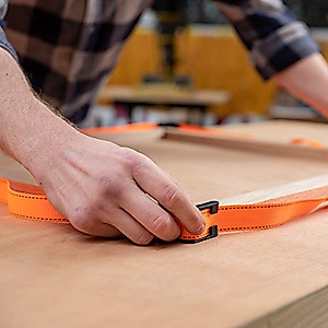 Pony Jorgensen 1215 Adjustable Band Clamp for Woodworking and Framing, 15-Foot Strap, Self-locking Ratcheting Handle