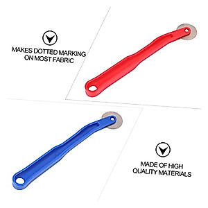 CORHAD 3pcs Marking Wheel Quilling Tool Sewing Tracing Wheel Leather Sewing Tools Cloth Tracing Wheel Fabric Serrate Tracing Wheel Cloth Spacing Wheel Toothed Cloth Wheel Round Plastic