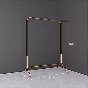 XYYXDD Iron Art Clothes Rail,Simplicity Vertical Clothing Rack Home Open Dress Jacket Display Stand Horizontal Bar Outdoor Suspension Hanging Rail/160 * 120Cm