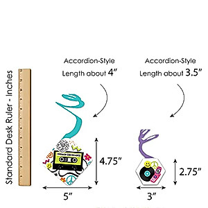 Big Dot of Happiness Through the Decades - 50s, 60s, 70s, 80s, and 90s Party Hanging Decor - Party Decoration Swirls - Set of 40