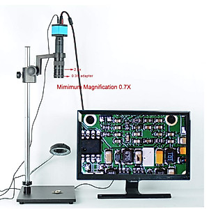 HAYEAR 0.3X Stereo Microscope Auxiliary Barlow Objective Lens for 0.7X-4.5X Objective Lens