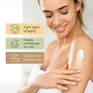 Hydrating Face Moisturizer & Body Cream with Manuka Honey Cream - Organic Face Moisturizer & Body Lotion for Extremely Dry Skin - For Dry & Itchy Skin, Rosacea & Eczema Prone Skin (Original, 4oz)