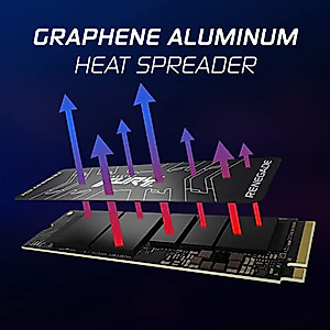 Kingston FURY Renegade 1TB PCIe Gen 4.0 NVMe M.2 Internal Gaming SSD | Up to 7300 MB/s | Graphene Heat Spreader | 3D TLC NAND | Works with PS5 | SFYRS/1000G, Solid State Drive