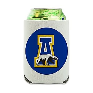 University of Alaska, Fairbanks Primary Logo Can Cooler - Drink Sleeve Hugger Collapsible Insulator - Beverage Insulated Holder