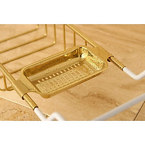 Kingston Brass CC2152 Vintage Bathtub Caddy Tray, 26" to 33" Adjustable Length, Polished Brass
