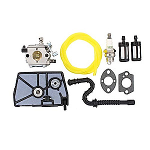 MOTOKU Carburetor Air Filter Fuel Line Filer Carb for Stihl 028 028AV 028 AV Super Wood Boss Chainsaw Replaces for Walbro WT-16B for Tillotson HU-40