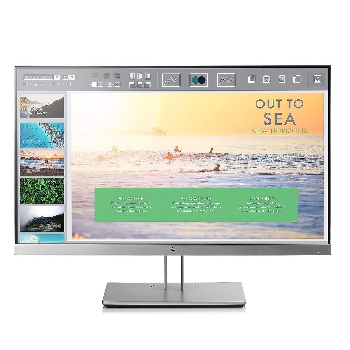 HP EliteDisplay E233 23-Inch Screen LED-Lit Monitor Silver (1FH46AA#ABA) (Renewed)