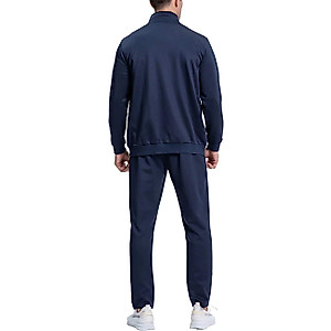 MAGCOMSEN Sweatsuit for Men Big and Tall Gym Suits Running Sets 2 Piece Sports Jackets Sports Pants Sets Workout Sets Jogger Suits Casual Suits