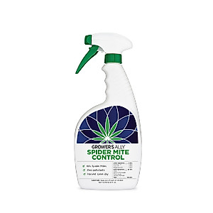 Grower's Ally Spider Mite Control Spray | Natural Spider Mite & Insect Killer with Rosemary Oil - Trusted by Cultivators for Indoor and Outdoor Use - 24 oz Ready to Use, OMRI Listed
