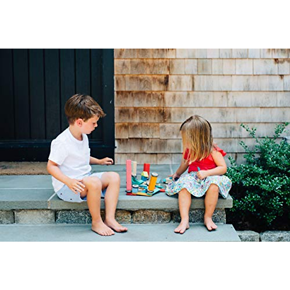 14 Piece Tegu Magnetic Wooden Block Set, Sunset