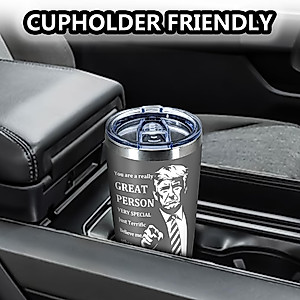 Birthday Gifts for Men Women, Thank You Appreciation Gifts, Sometimes You Forget You Are Awesome Gifts, Inspirational Birthday Gifts for Best Friends, Coworker, Boss, 20 Oz Tumbler, Grey