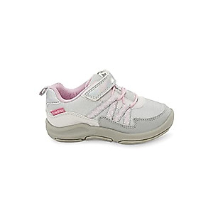 OshKosh B'Gosh Girls Sevvy Sneaker, Silver, 5 Toddler