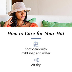 Wallaroo Hat Company Women’s Petite Victoria Sun Hat – Packable Design and Adjustable Sizing for Smaller Crown Sizes – Sophisticated Style for Parties, Beach and Outdoor Events (Mixed Camel)