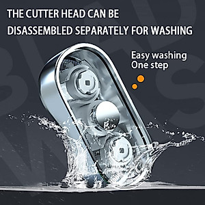 Powerful High Speed Storm Shaver: 2023 Upgraded Electric Travel Razor Shaver (Orange)