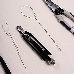 6 Inch Safety Wire Pliers, Wire Twisting Tool Lock Wire Pliers with 25' Stainless Steel Wire, Heavy Duty Wire Twisting Tool for Aircraft Machinery Vehicles