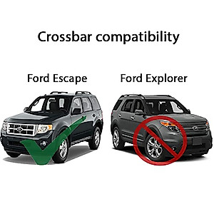BRIGHTLINES Cross Bars Roof Racks Replacement for 2013-2019 Ford Escape