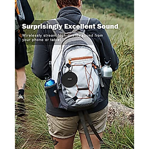 Inwa Bluetooth Bicycle Speakers with TF Card Mode, Waterproof Wireless Portable Traveling Bike Speaker, Built in Mic for Bicycle Riding, Showering, Hiking, Pool, Beach, Golfing(Black)
