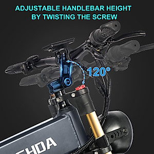 DAMSON 1000W Electric Bike Ebike for Adult 48V 20AH Removable Battery 26"X4"Fat Tire up to 30MPH &75 Miles Long Range Off Road Beach Mountain Electric Bicycle with Dual Hydraulic Disc Brakes