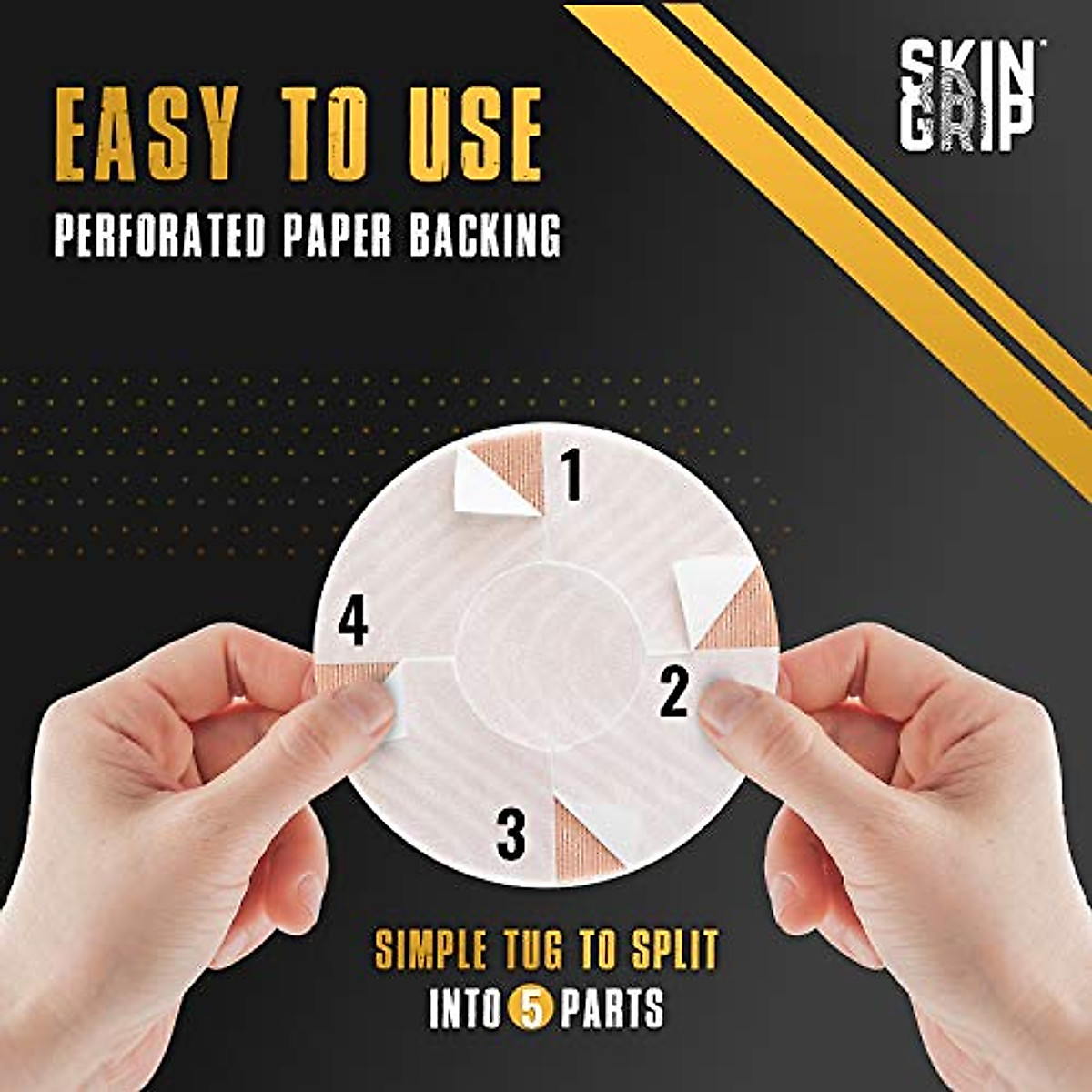 Skin Grip Adhesive Patches for Freestyle Libre 2 – Waterproof & Sweatproof for 10-14 Days, Pre-Cut Adhesive Tape, Continuous Glucose Monitor Sensor Cover – 20 Pack, Tan
