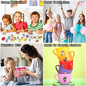 Partywind Temporary Tattoos for Kids, 204 Individually Wrapped Sheets Kids Tattoos Stickers, Kids Birthday Party Supplies, Gifts for Goodie Bag Fillers, Toys for Boys and Girls