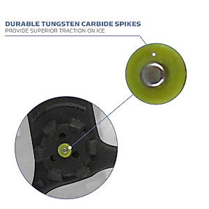 Yaktrax Spikes for Walking on Ice and Snow (1 Pair), Alloy steel