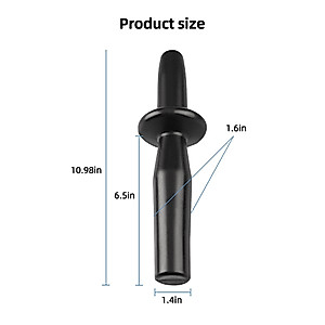 BXIZXD Low Profile Blender Tamper Accessories Parts Replacement for Vitamix Blender 64-Ounce and 40-Ounce Containers Only, Compatible with Professional Series Pro 750 5300 7500 Blender, 11 In, Black