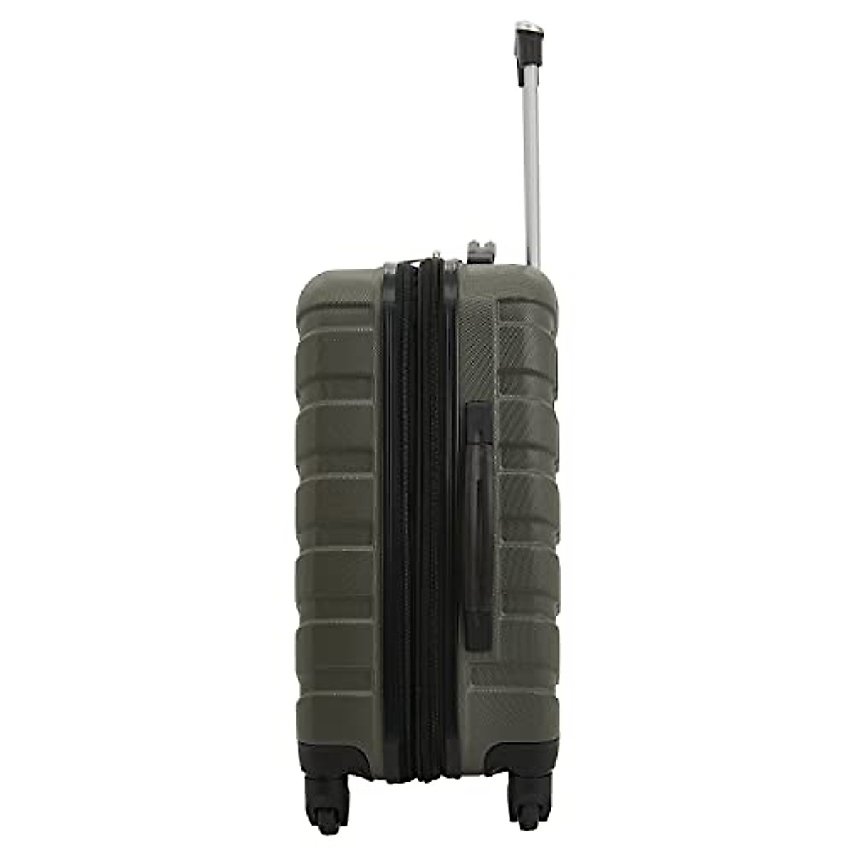Wrangler 4 Piece Elysium Luggage and Packing Cubes Set, Olive Green