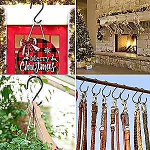 12 Pack Heavy Duty Large S Hooks, Rust-Free 5-1/2 inch S Hooks Hanger, Non Slip All-Purpose S Hook