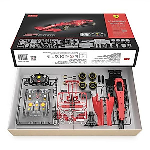RASTAR RC Car Kits to Build 1/16 Scale Compatible with Ferrari SF 1000 RC Car Assembly Building Kit with Remote, 65pcs DIY, STEM Kits for Kids Ages 8+