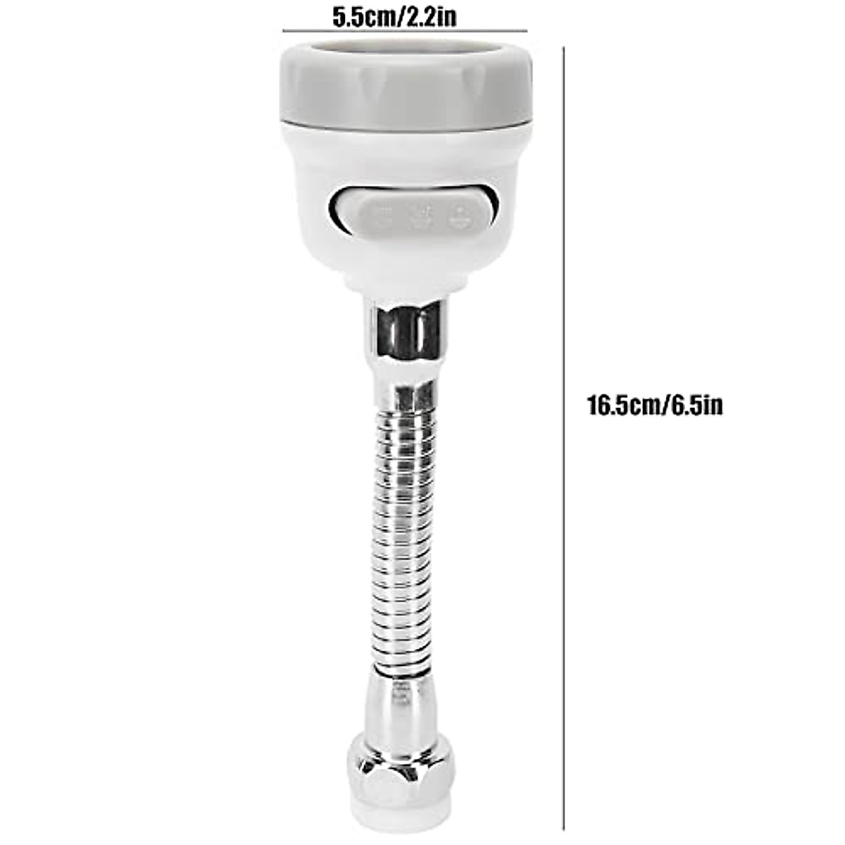 Walfront Kitchen Faucet, 360° Rotatable Faucet Sprayer Head, Kitchen Sink Faucet with 3 Modes Adjustment for Kitchen Bathroom Garden(G1/2), Shower Head