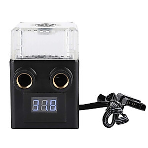 G1/4 Thread PC Water Cooling Pump With Temperature Display, 450L/H Integrated , Ceramic Bearing, Three phase Motor, Large 4P D port, Support PWM Automatic Temperature Control