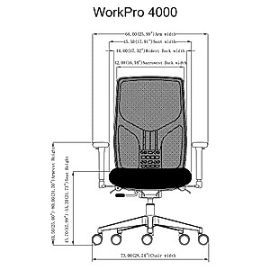 WorkPro® 4000 Mesh High-Back Task Chair, Black