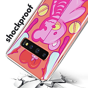 TPU Phone Case Compatible with Samsung A72 A71 5G A70 A51 A50 A32 A21 A11 A12 A13 A14 A01 Japanese Medicine Yami Kawaii Shockproof Teddy Bear Cover Protective Silicone Creepy Cute Anime Clear