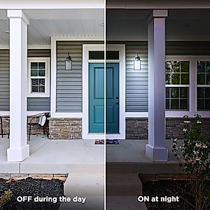 Feit Electric LED Built-in Dusk to Dawn Sensor Intellibulb - Clear Filament A19 with an E26 Medium Base Light Bulb - 60W Equivalent - 15 Year Life - 800 Lumen - 5000K Daylight