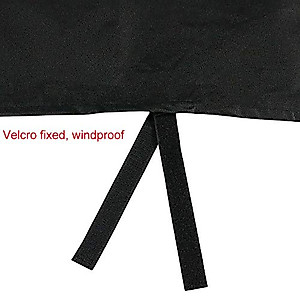 UCARE Firewood Log Holder/ Rack Cover Waterproof 24in Round Firewood Log Hoop Storage Covers for Outdoor Patio Garden Woodpile Protection (S: 24x24x25in/ 61x61x63.5cm)