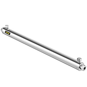 VEVOR Water Purifier Filter, Light Water Filter for Whole House Water Purification, 12GPM 110V 55W, 2 x Extra Lamps, 3/4" MNTP Inlet and Outlet