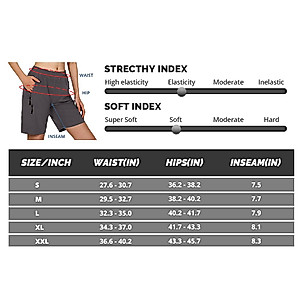 Cycorld Women-Mountain-Bike-Shorts with 3D Padded, Loose-Fit Breathable Bike-Shorts with Pockets (Grey, Medium)