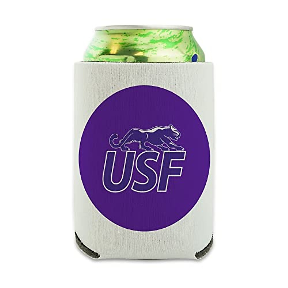University of Sioux Falls Primary Logo Can Cooler - Drink Sleeve Hugger Collapsible Insulator - Beverage Insulated Holder