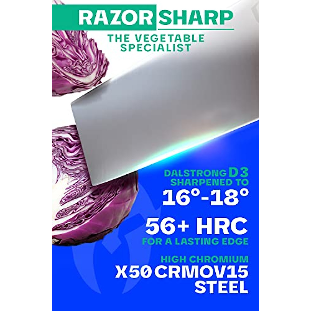 Dalstrong Gladiator Elite Series Forged High Carbon German Steel Produce Kitchen Knife, 6 Inches, Sheath Included