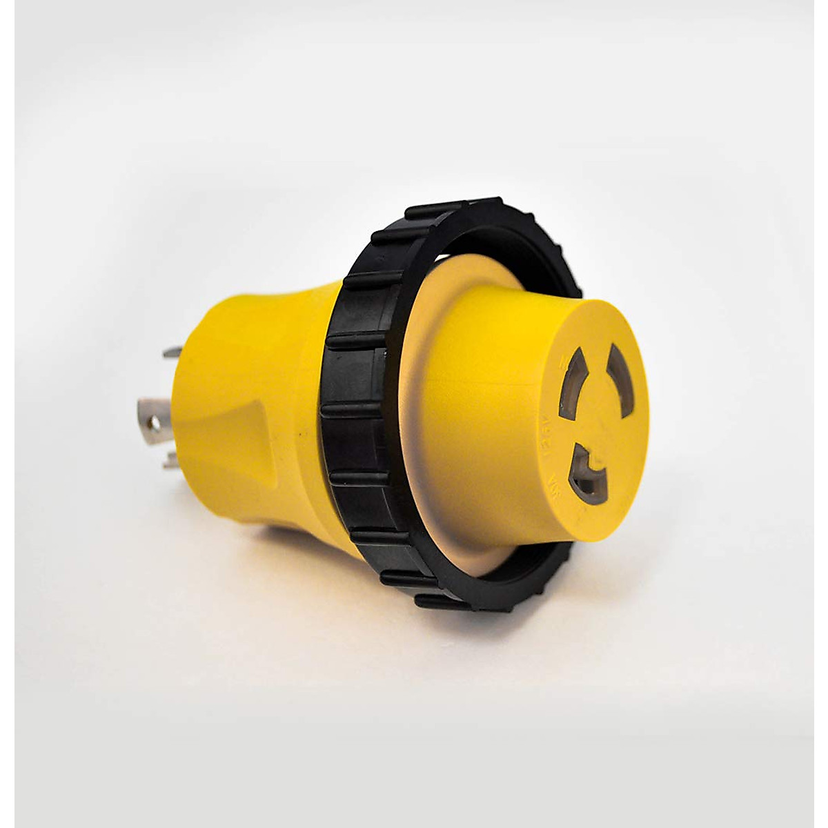 APEXSPORTS 30A RV Marine Detachable Adapters L14-30P Locking Male Plug to L5-30R Female Connector.