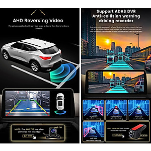 Android 12 Car Stereo GPS Sat Nav for BMW 5 Series E60 E61 E63 E64 3 Series E90 E91 E92 CCC CIC Touchscreen Multimedia Player + DVR,8-core 4+64-2005-2008 CCC 8.8 inches