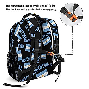 Flag of Argentina Lightweight Backpack for Boy Girl Casual Laptop Bookbag for Travel Camping Unisex