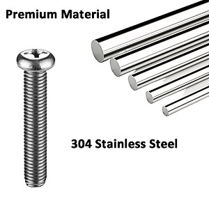 M8 Screws for Samsung TV M8 x 45mm Pitch 1.25mm TV Mounting Bolts Screws with 25mm Long Spacers